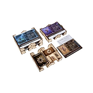 The Broken Token Game Organizer Compatible with Gloomhaven - Wooden Game Organizing Box with Multiple Trays and Dividers