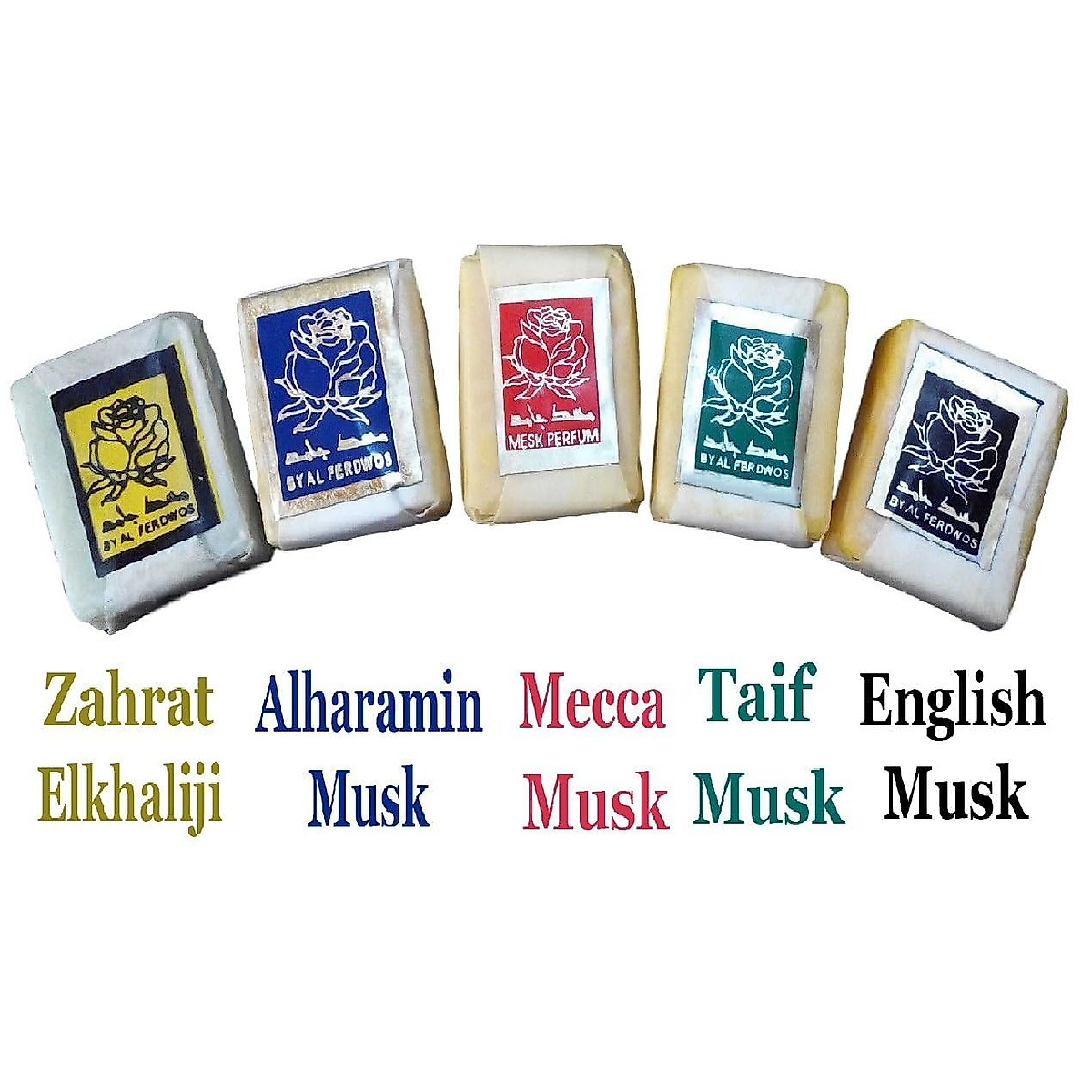 6 Scents Musk Jamid Natural Fragrance Solid Islamic Arabic Perfume Alcohol Free