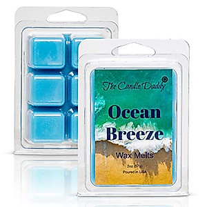 The Candle Daddy Ocean Breeze - 2 oz Wax Melt- 6 Cubes- Refreshing Beach Scent, Gift for Women, Men, BFF, Friend, Wife, Mom, Birthday, Sister, Daughter, Sea Aroma