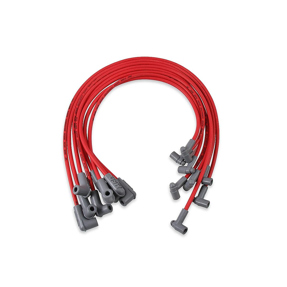 MSD 35599 Super Conductor 8.5mm Spark Plug Wire Set, Small Block Chevy for use with HEI Cap