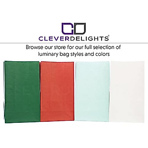 CleverDelights White Luminary Bags - 20 Count - Snowman Design - Wedding Party Christmas Holiday Luminaria