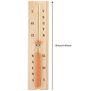 Zerodis Sauna Hourglass Clock, Sauna Timer, Accurate Running Time Home Decoration for Coffee House Restaurant Playing Games Garden Parks