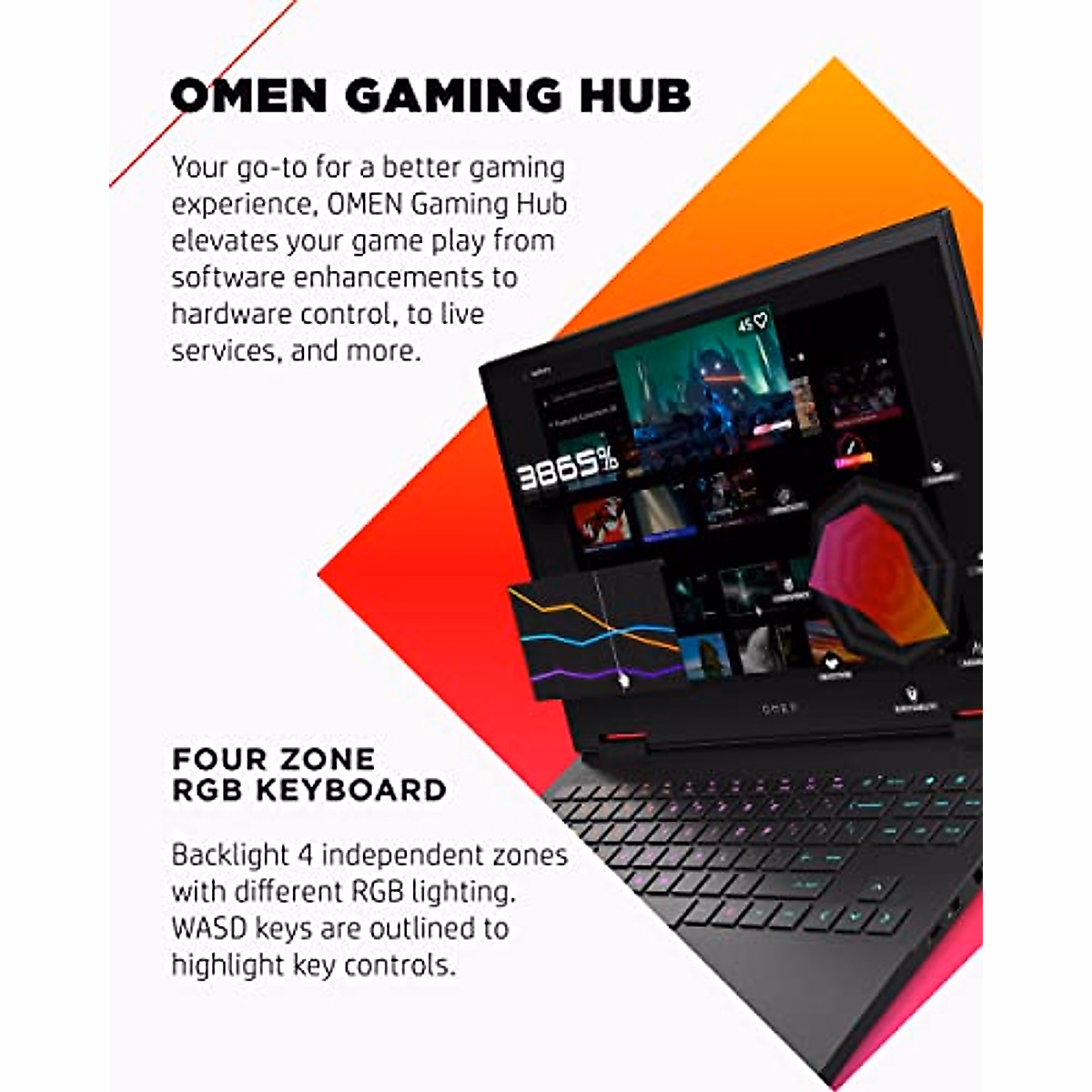 HP OMEN 15 Gaming Laptop, NVIDIA GeForce RTX 3060, 11th Generation Intel Core i7-11800H, 8 GB RAM, 512 GB SSD, 15.6” 144 Hz Full HD Display, Windows 10 Home, RGB Backlit Keyboard (15-ek1010nr, 2021)