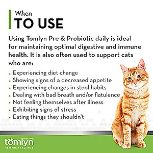 Tomlyn Pre & Probiotic Powder for Cats, 30ct