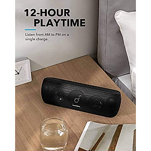 Soundcore Motion+ Bluetooth Speaker with Hi-Res 30W Audio, BassUp, Wireless , App, Custom EQ, 12H Playtime, Waterproof, USB-C, For Home Office