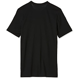 Men's Nike Sportswear Club T-Shirt, Nike Shirt for Men with Classic Fit, Black/White, L