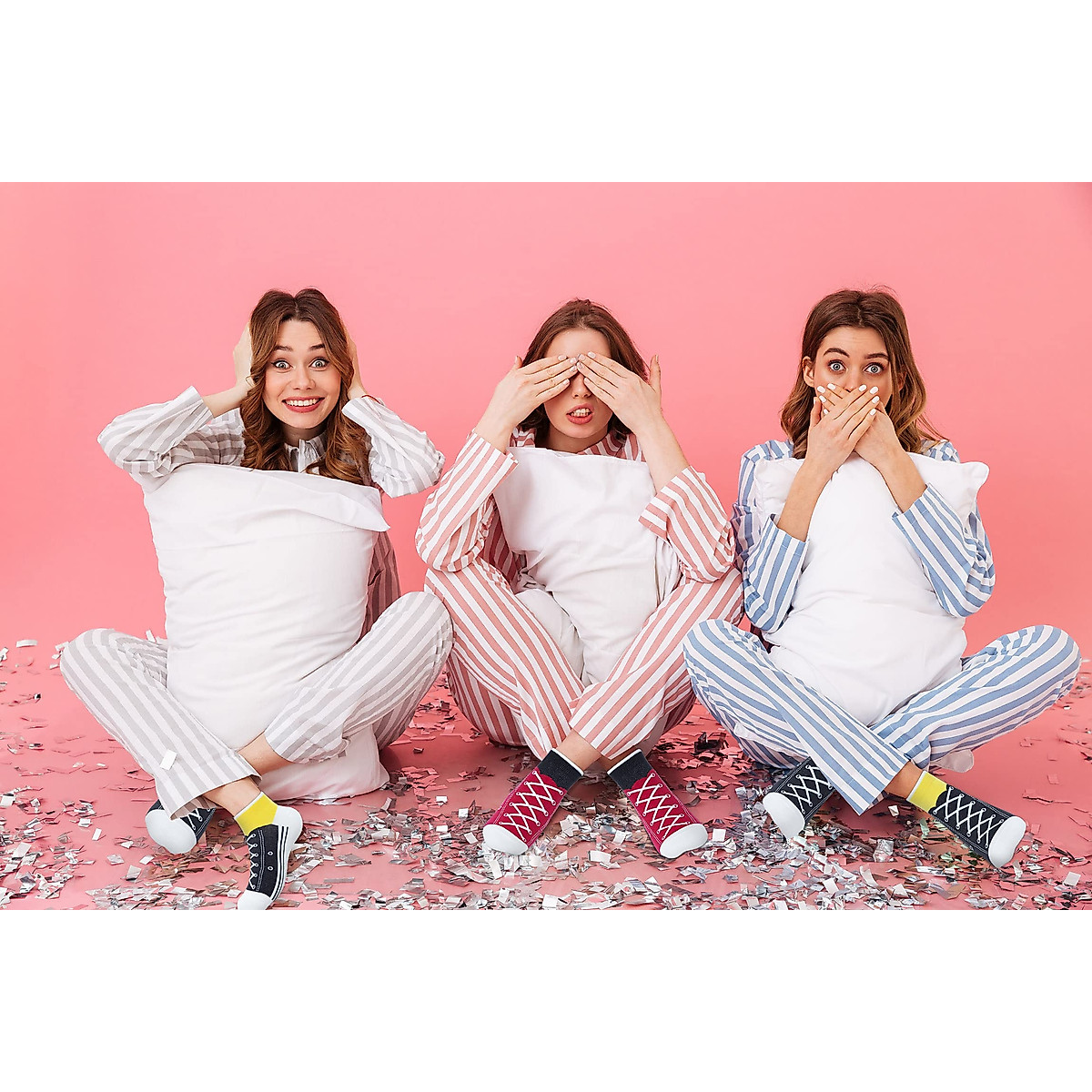 KONY Women’s 5 Pack Lightweight Cotton (86%) Novelty Low Cut Socks Cool Sneakers Ankle Socks Fun Gifts Idea Size 6-10