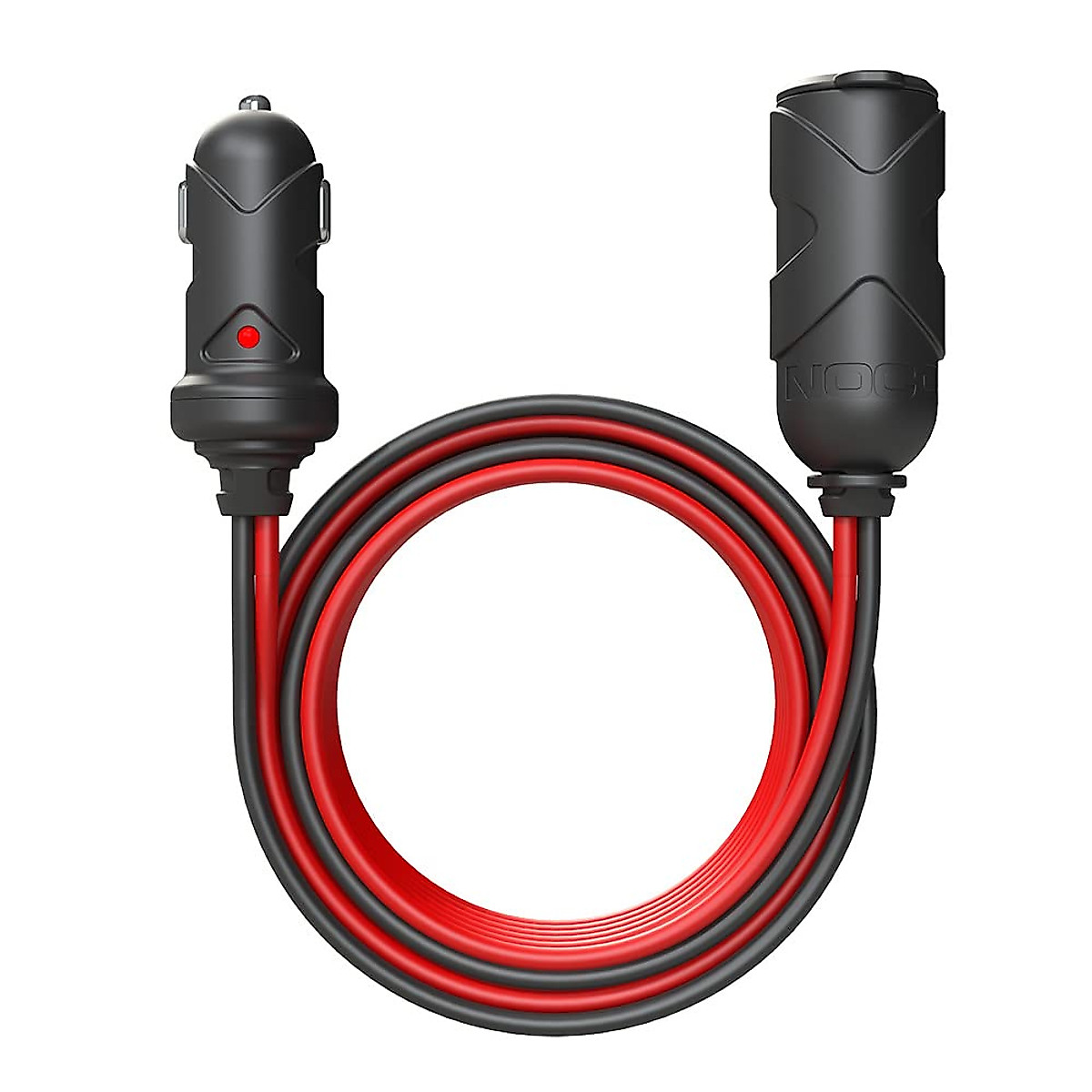 NOCO GC019 15A 14AWG 12V Adapter, Heavy-Duty Cigarette Lighter Plug, and Male to Female Socket With 12-Foot Extension Cord