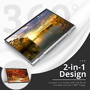 HP Envy x360 2-in-1 15.6” FHD Touchscreen Laptop, Intel core i7-1260P, 64GB RAM, 4TB PCIe SSD, Backlit KB, HD Webcam, Intel Iris Xe Graphics, Wi-Fi, Bluetooth, Win 11 Pro, Silver, 32GB USB Card