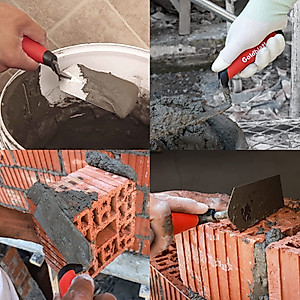 Goldblatt Industries Margin Trowel set, 6"X2" & 5"X2", Professional Masonry Flooring Tool for Concrete, Cement, Tile