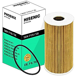 Oil Filter Fits Porsche 911 Boxster Carrera Cayenne Cayman Replace Mann Filter Hu 719/5x | Part No. 99610722552 99610722553 99610722560