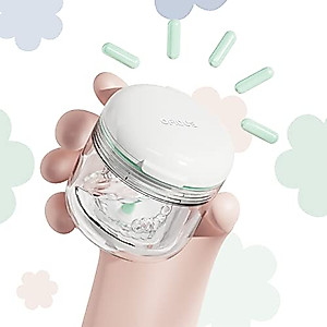 OFIDUS Denture Bath Case - No-Leak Double Layer Dry & Wet Separation Denture Bath Box, Portable Denture Case with Mirror, Removal Tool, Brush for Dentures, Clear Braces, Mouth Guard, Retainers (White)