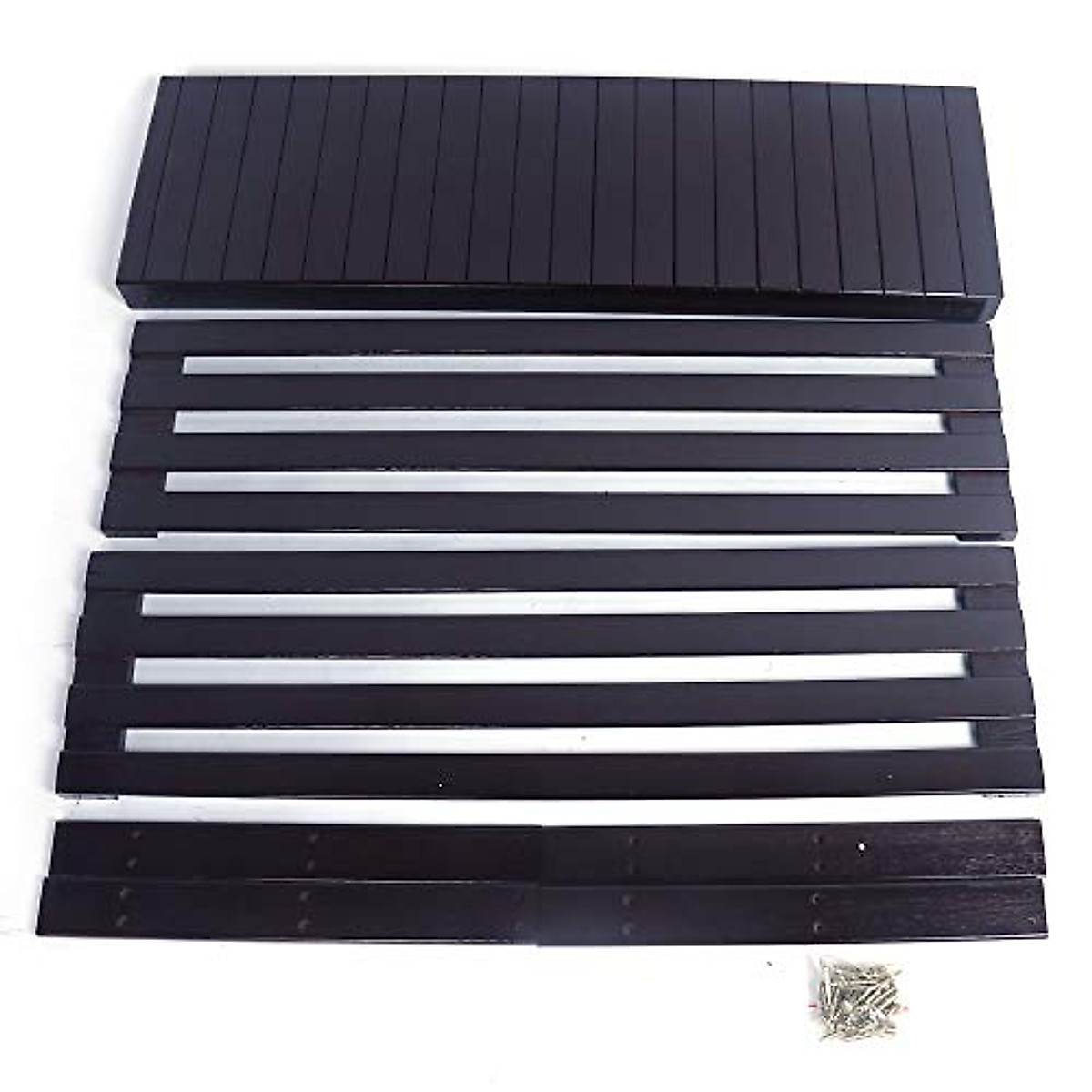 Henf 3-Tier Bamboo Shoe Rack Bench, Shoe Organizer, Storage Shelf, Holds Up to 551Lb,Dimensions 35.43 x 11.02 x 17.72,Coffee