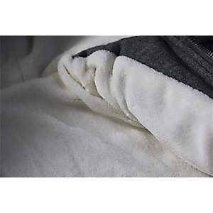 Lewego Unisex Baby Fleece Hooded Jacket Outerwear Duffle Zipper Winter Coat, Grey, 100cm(12-18Months)