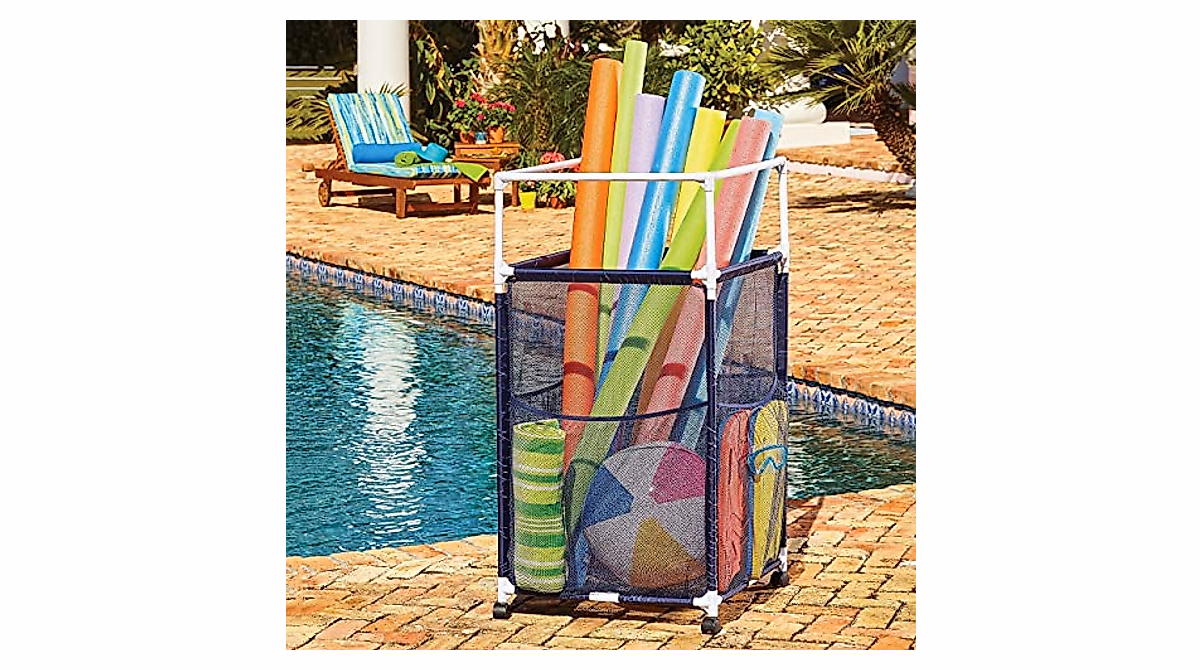 Pool Noodle Organizer - Sturdy Storage Cart for Pool Toys