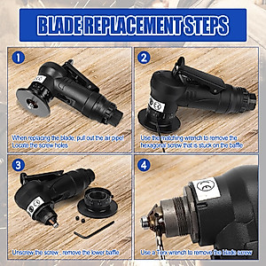 Aepiraza Mini Pneumatic Chamfering Machine, 45 Degree Air Chamfer Deburring Tool Portable Handheld Air Chamfer Tool Air Chamfer Tool Deburring Tool for Trimming, Chamfer Deburring (2 In 1)