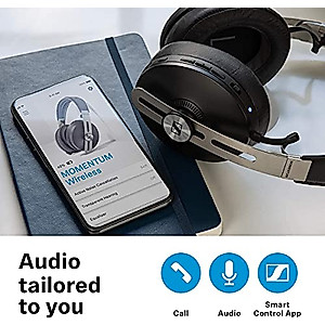 Sennheiser Momentum 3 Wireless Noise Cancelling Headphones with Alexa, Auto On/Off, Smart Pause Functionality and Smart Control App, Black Black (Renewed)