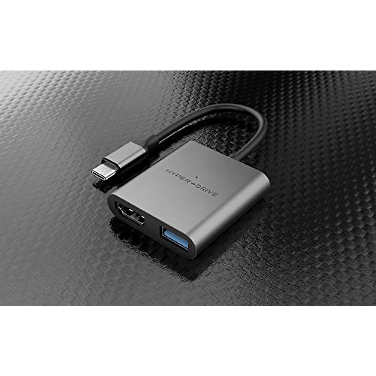HyperDrive USB C to Hdmi 4k, USB-A 3.0 and 60W USB-C Adaptor | 3-in-1 Adapter for MacBook, Ultrabook, Chromebook and USBC Devices | Hyperdrive by Sanho | Silver