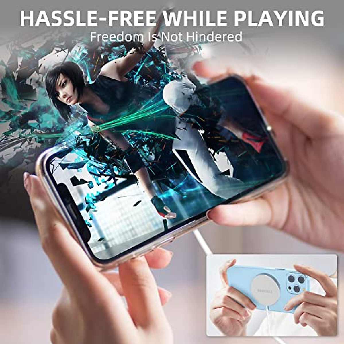 Magnetic Wireless Charger, SINDOX 15W Metal Fast Charging Pad for iPhone 14/13/12, 0.17In Ultra Thin USB-C Charging Pad MagSafe Charger for iPhone 14 Pro Max/14 Pro/14 Plus/13 Pro Max/13 Pro /13 Mini