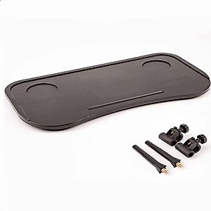 Wheelchair Tray Table with Wheelchair Side Bag,Wheelchair Armrest Pouch Accessories,Removable Wheelchair Lap Tray for Eating, Reading, Resting (Wheelchair Tray)