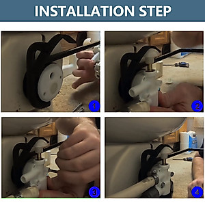 385314349 314349 RV Water Valve Kit Toilet Water Valve Assembly by Sikawai Fit for Dom-etic Sealand VacuFlush Toilet Models