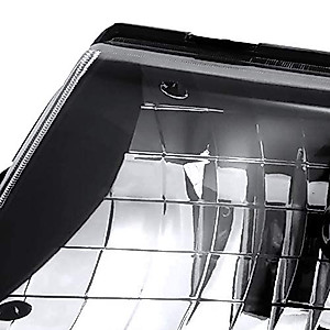 Carpartsinnovate For 98-00 Ford Ranger Pickup Euro Style Black Headlights Head Lamps Pair