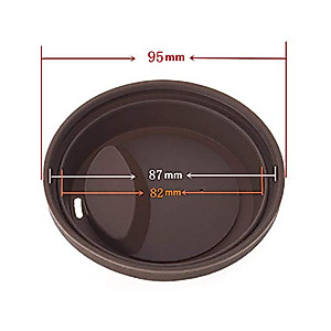 Silicone Drinking Lid Spill-Proof Cup Lids Reusable Coffee Mug Lids Coffee Cup Covers - White 6pcs