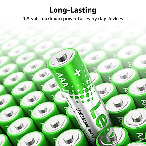 Lepro AAA Batteries 24 Pack, Triple A Batteries with Ultra Long-Lasting Power – High Performance,1.5V Leak-Proof, Corrosion-Resistant Alkaline AAA Batteries, Ideal for Home & Office Devices