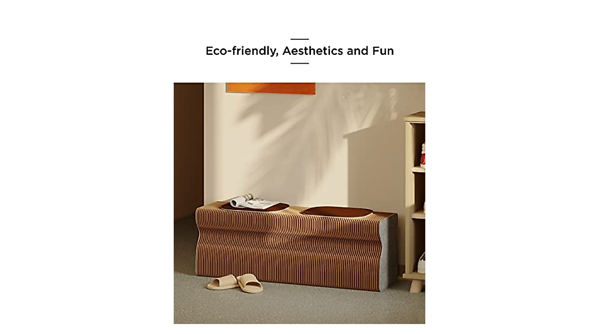 HONISMART Folding Bench, 3-Seat Accordion Retractable Bench, Foldable ...