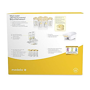 Medela Breast Milk Storage Solution Set, Breastfeeding Supplies & Containers, Breastmilk Organizer, Made Without BPA