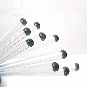 6pcs 20cm/7.9inch Glass Stirring Rod Stir Stick Heat Resistant Stirring Tool for Laboratory or Home Use