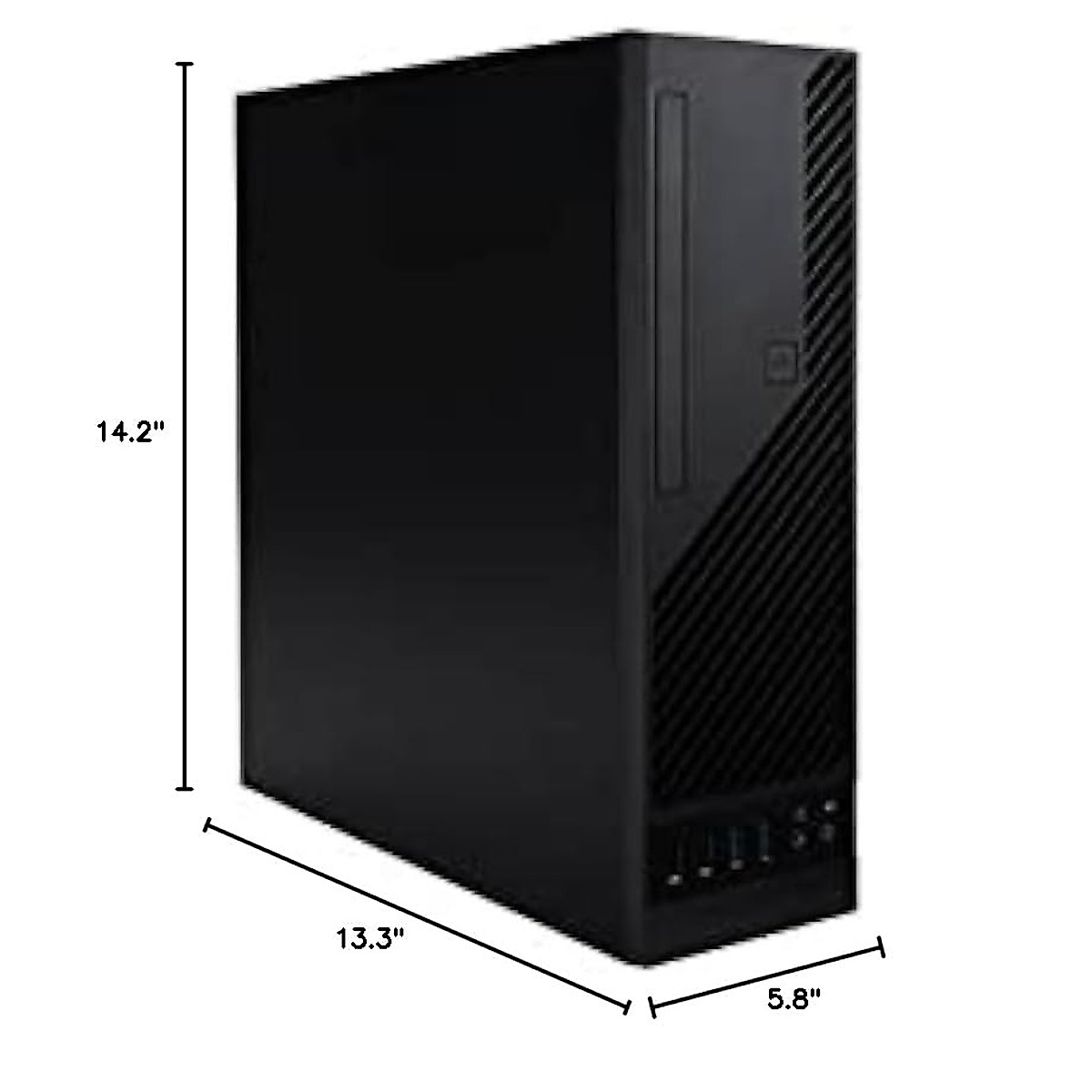IN WIN Win CJ712.AU265TB3 Black Micro ATX Mini Tower Computer Case 8L Small Form Factor with 265W Power Supply