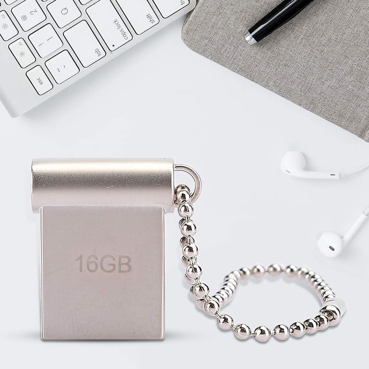 Heayzoki USB Flash Drive, Pendrive U Disk USB Drive PC Laptop Accessory Zinc Alloy Portable, Drives U Disk Transfer Small Files, for 7/8/10 / Windows Vista/Windows 2000 / OS X/Linux(16G)