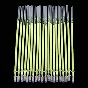 joyMerit 20Pcs Color Glitter Gel Pen Refill Neutral Refill Student Graffiti Painting - Yellow