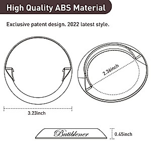 BUTIBLENER Shower Curtain Rod Holder for Wall 4 Pack, Adhesive Shower Rod Tension Retainer, No Drilling, Invisible Wall Mount Holder, Transparent(Shower Curtain Rod Not Included)