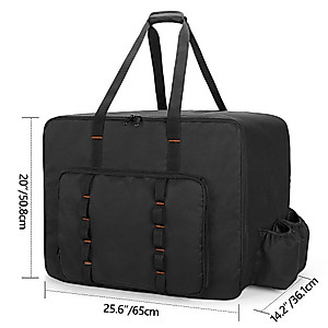 HODRANT Griddle Carry Bag Compatible with Blackstone 22 Inch Tabletop Griddle with Hood Lid and Stand, 22 In Portable Grill Cover for Outdoor Tabletop Griddle Storage, for Camping & Travel, Bag Only