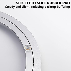 MegLob Lazy Susan Turnable Bearing, Lazy Susan Hardware, 360° Smooth Swivel Base, Kaleidoscope Trade Show Bearing, Round Plate Tray Base, Table Turntable Base, Showcase Swivel Base,⌀20cm