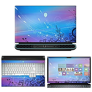 Decalrus - Protective Decal Skin Sticker for 2019 Alienware Area-51m AWAR51M (17.3" Screen) case Cover wrap ALarea51m_17-140