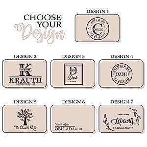 Personalized Walnut Cutting Board - Custom Wooden Walnut Cutting Boards for Couples Wedding, Anniversary, Housewarming Gift - Family Name Date Engraved and USA Made - Customizable Kitchen Decor Gifts