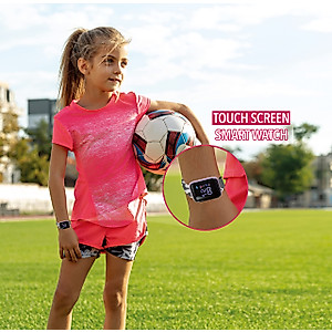 Gabba Goods 2 Piece SmartWatch and Headphones Smart Tech Pack Time and Date Step Counter Heart Rate/Blood Pressure Drink Reminder Message Notification Sleep Monitor Calories Burned Find Watch