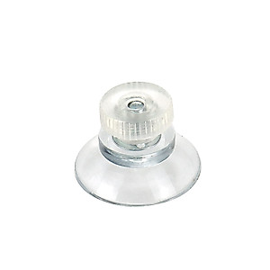Semetall 10pcs Clear Suction Cups with M4 Cap Nut Transparent PVC Sucker Pads for Kitchen Offices Bathroom Decoration Wall,25mm/0.98" Diameter