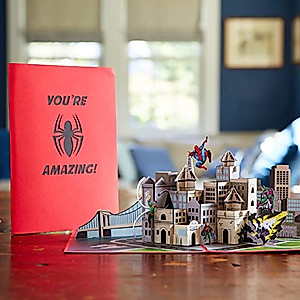Lovepop Marvel Spiderman You're Amazing! Pop Up Card, 5x7-3D Greeting Card, Pop Up Birthday Card, Spiderman Birthday Card, Superhero Card, Spiderman