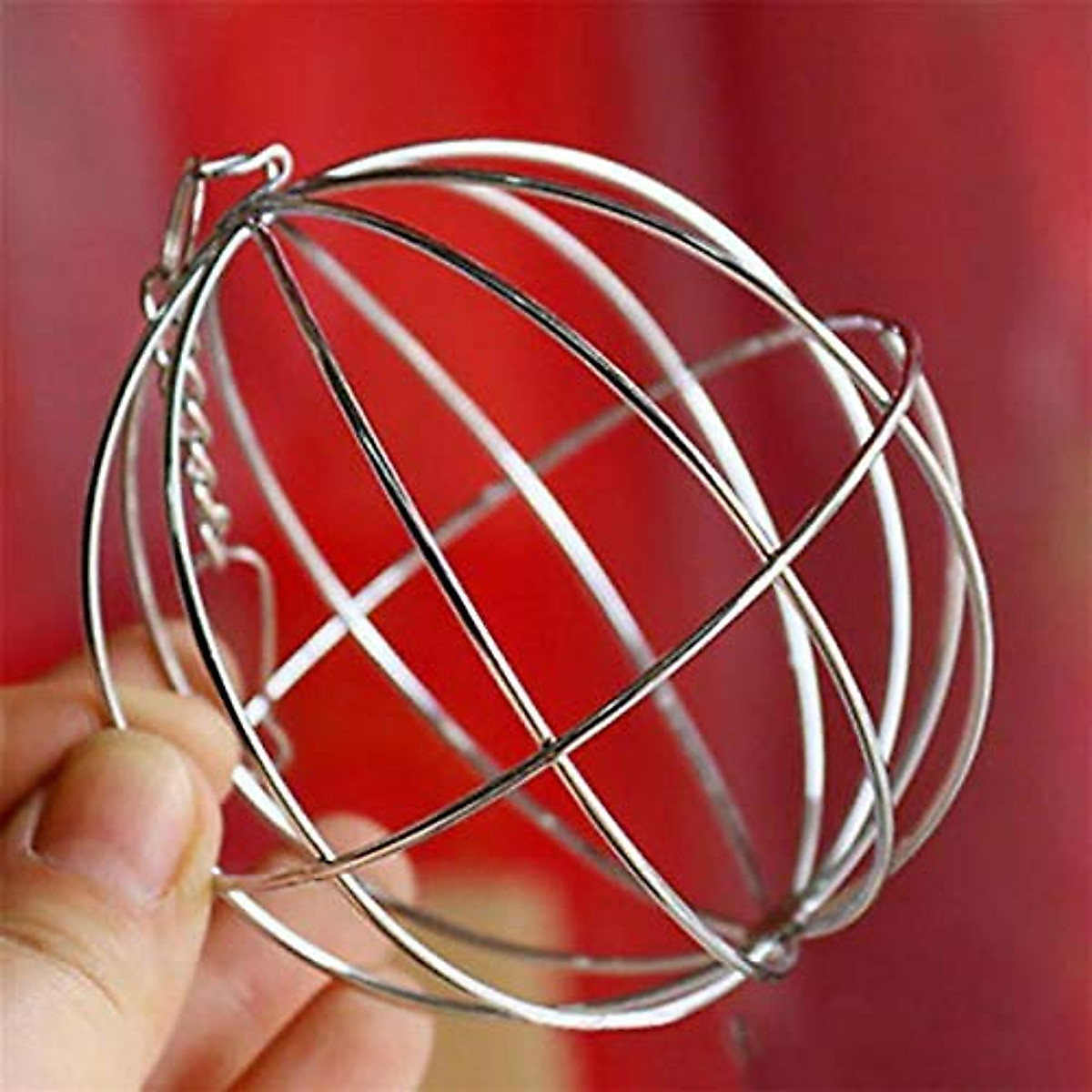 NEISHUI Stainless Steel Ball for Plating Pet Hay Manger Food Ball Rabbit Hamster Grass Rack(Not Including hay)
