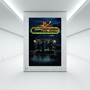 FNAF Movie Poster Canvas Wall Art Poster Wall Art Prints for Teens Room Decor 12x18inch(30x45cm)