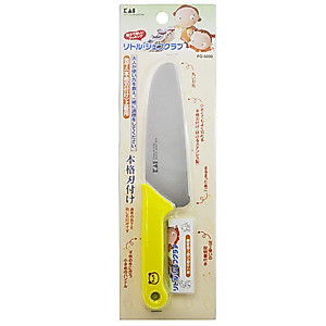 Kai Corporation FG5000 Little Chef Club Children's Knife, Genuine Blade, Panda, Green, Made in Japan