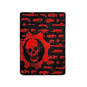 Gears of War Crimson Omen Guns Lightweight Fleece Throw Blanket | Super Soft Plush Blanket, Cozy Bedding Cover for Sofa and Couch, Room Essentials | Video Game Gifts and Collectibles | 50 x 60 Inches
