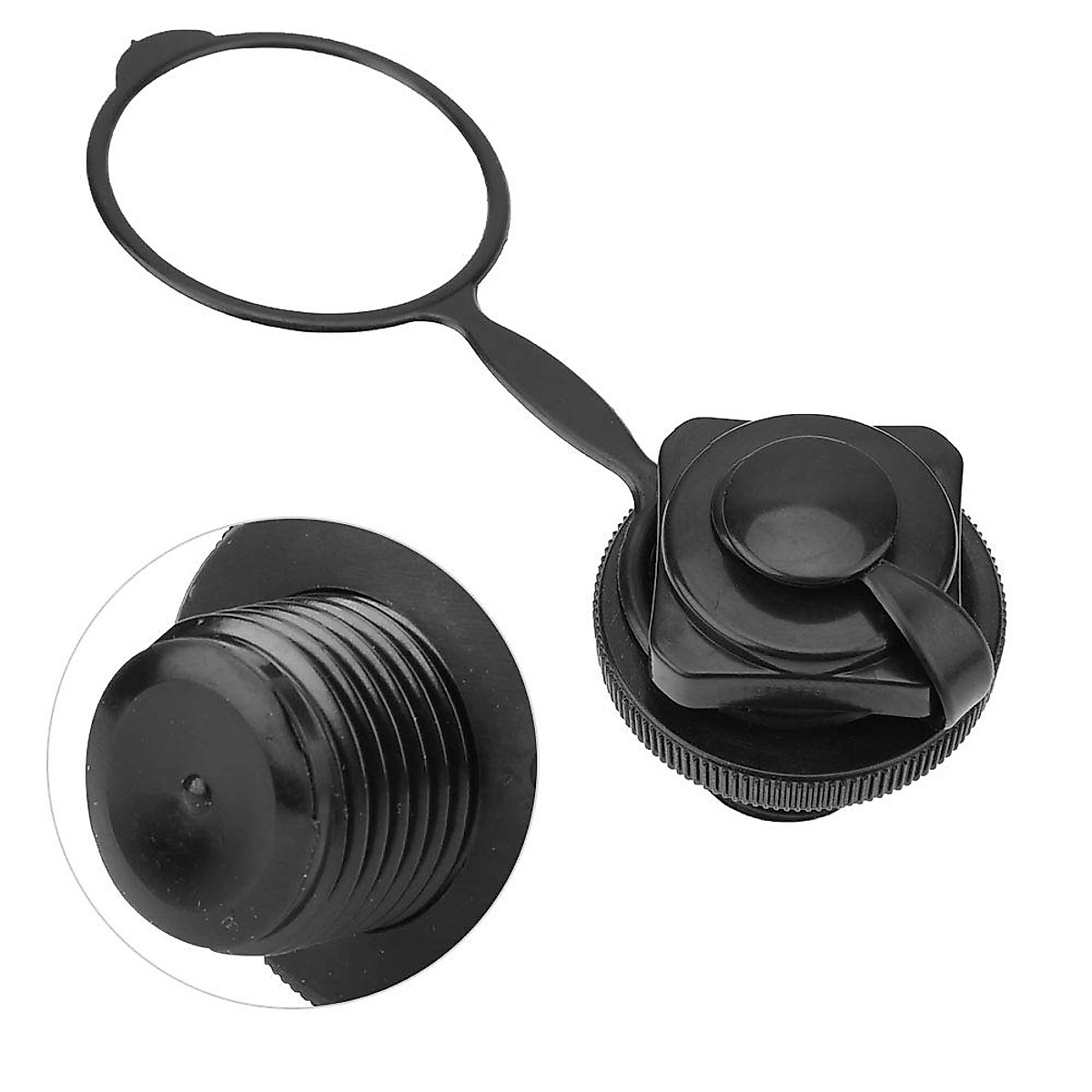 Alomejor 22mm Inflatable Air Valve Plastic Replacement Screw Air Valve for Rubber Kayak/Canoe/Raft