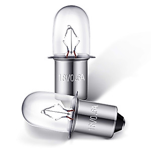 Mudder 8 Packs 780287001 Flashlight Bulbs Flashlight Replacement Bulbs Compatible with Ridgid 18V Flashlight P704 P703 P700