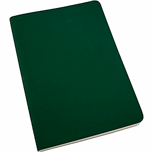 Zequenz Classic 360 The Color Series, Size: Large, Color: Emerald, Paper: Dot, Soft cover Notebook, Soft Bound Journal, 5.83"W x 8.19" H x .47", 100 sheets/200 pages, Dot Matrix Pattern Premium Paper