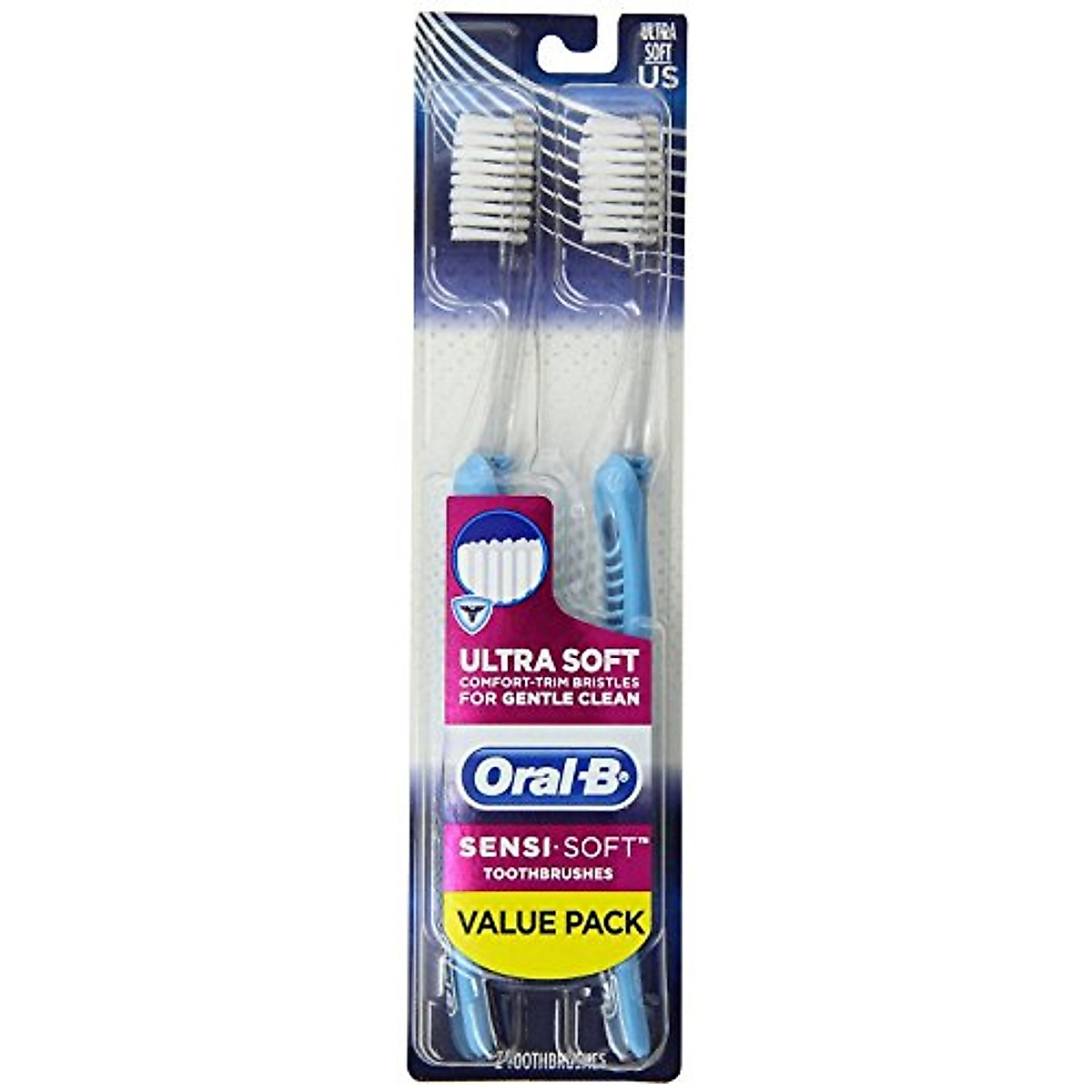 Oral-B Sensi-Soft Toothbrush, Extra Soft, 2 Count